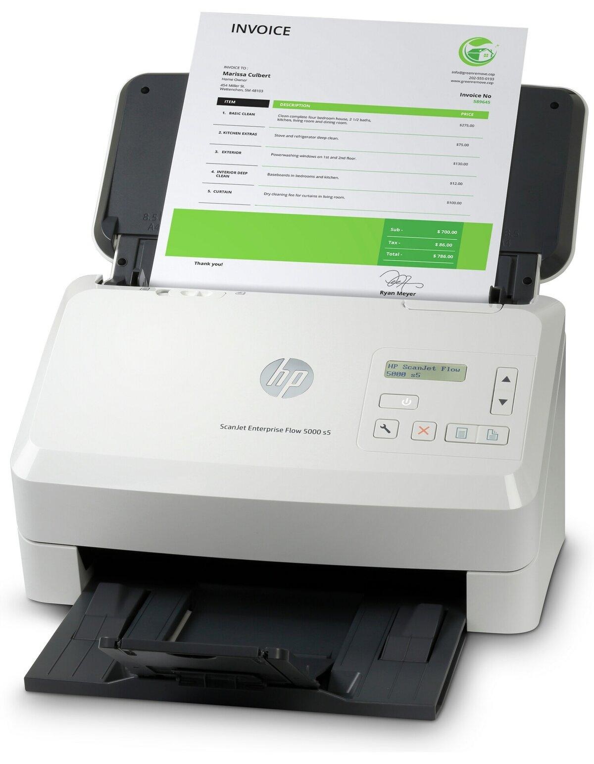 HP ScanJet Enterprise Flow 5000 S5 – Kairee Scanners